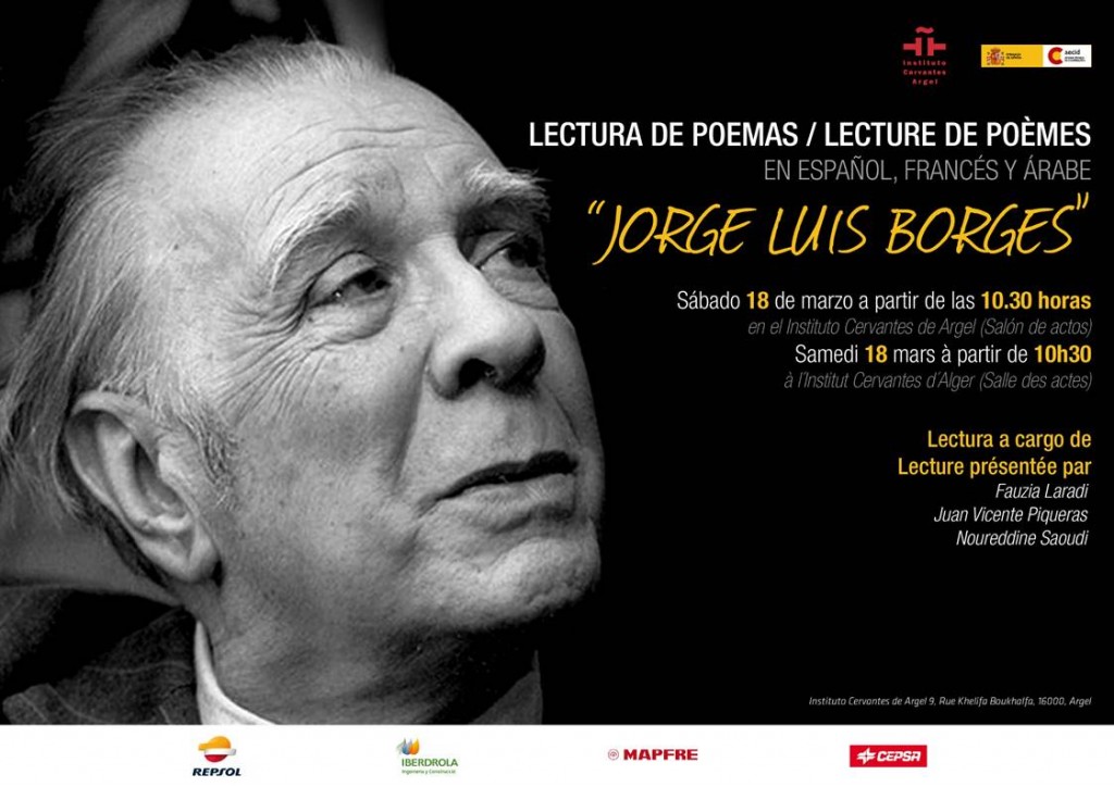 Lectura de poemas de Jorge Luis Borges./Lecture de poèmes de Jorge Luis ...