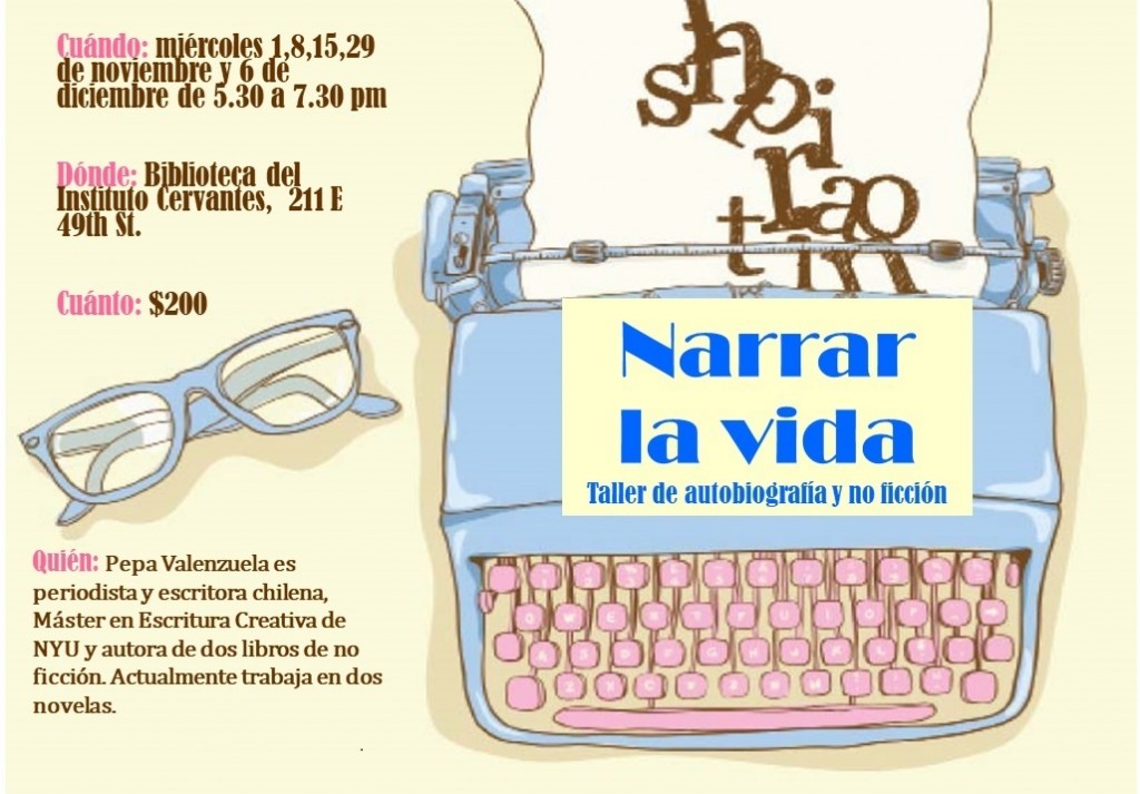 Taller de escritura « Blog del Instituto Cervantes Nueva York