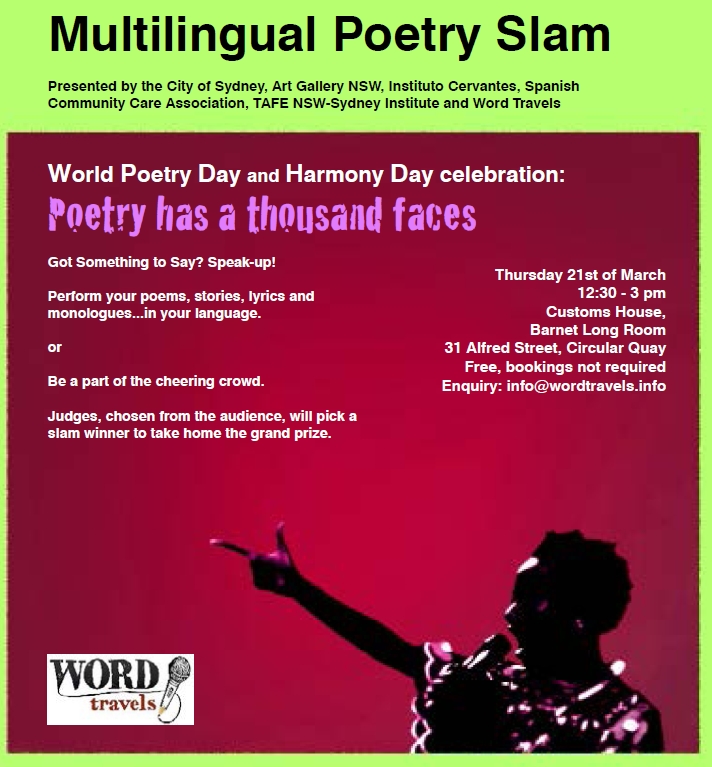 World Poetry Day « Blog del Instituto Cervantes de Sídney